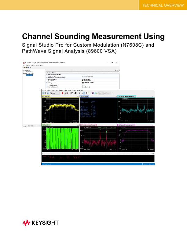 Channel Measurement Using Signal Studio Pro for Custom Modulation and PathWave Signal Analysis ...